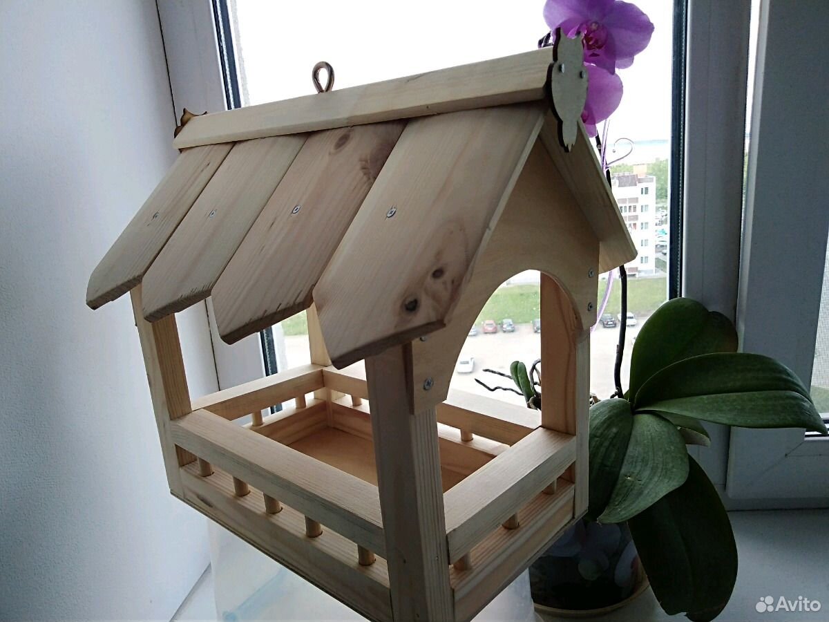 Домик для птиц, синицы, голуби, подкорм