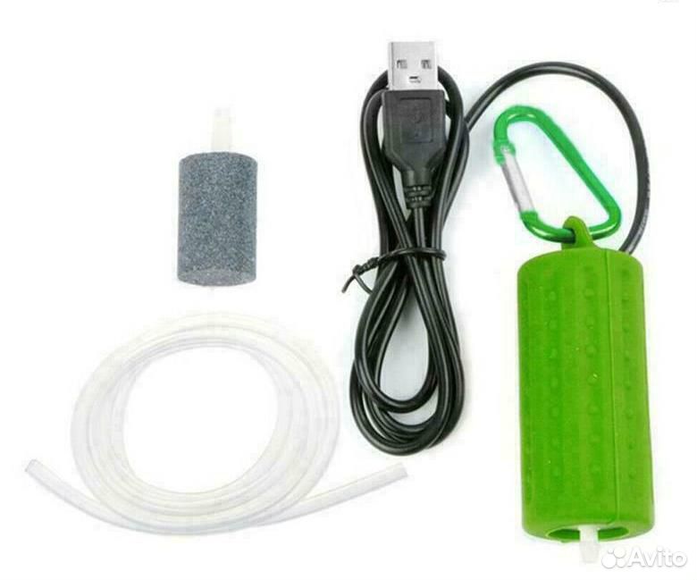 Воздушная помпа USB для аквариума, мини
