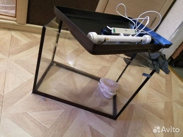 Аквариум 46л (+нагреватель и фильтр)