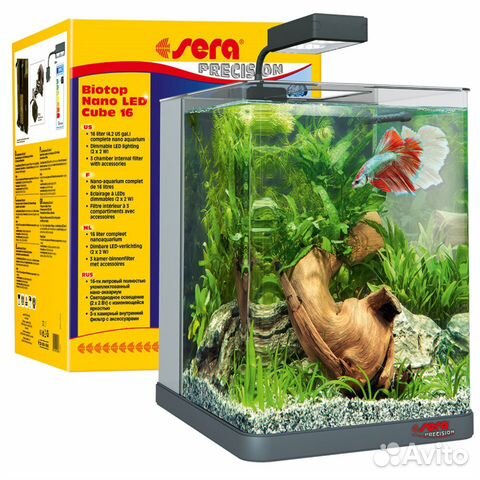 Аквариумный набор Sera Biotop Nano Led Cube 16 л