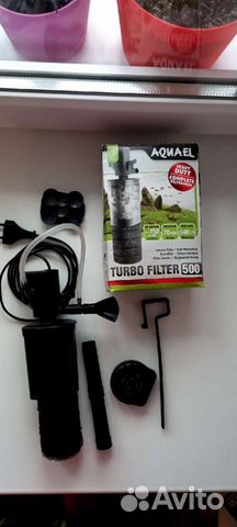 Внутренний фильтр aquael turbo filter 500 для аква