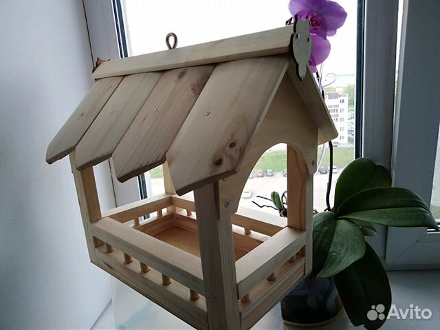 Домик для птиц, синицы, голуби, подкорм