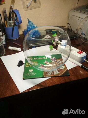 Аквариум круглый 4л